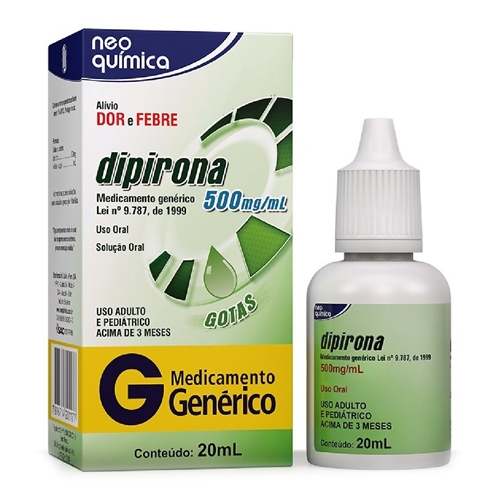 DIPIRONA SODICA 500 MG GTS 20 ML - ANALGÉSICO DIPIRONA SÓDICA 500MG ...