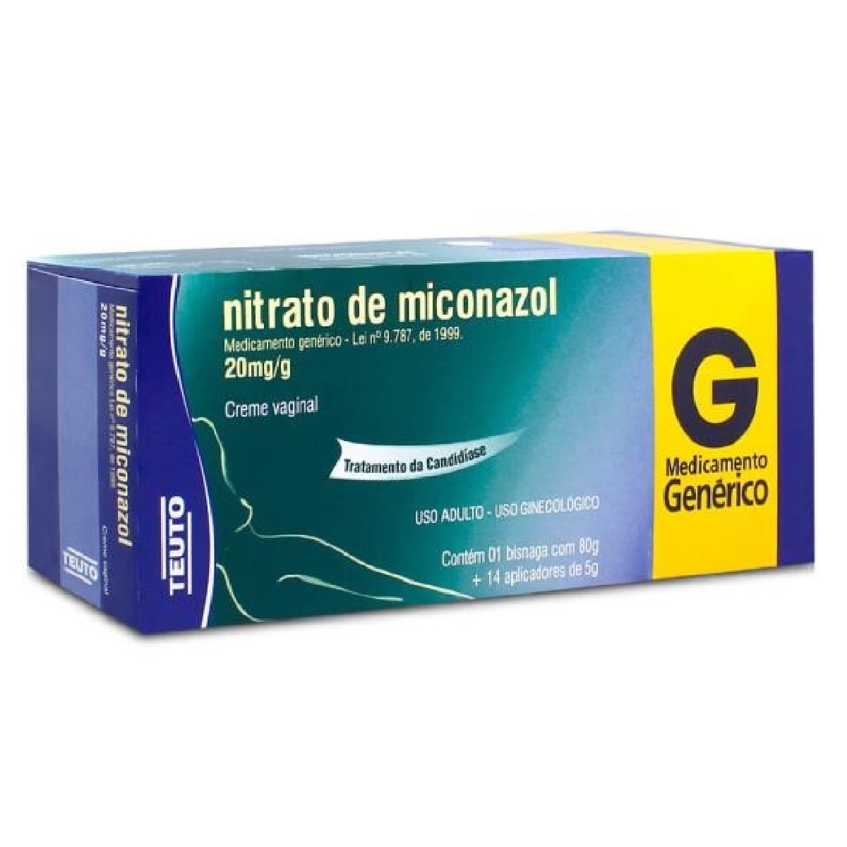 NITRATO DE MICONAZOL 20MG CR C/80G+14 APLIC - CREME VAGINAL ANTIFÚNGICO ...